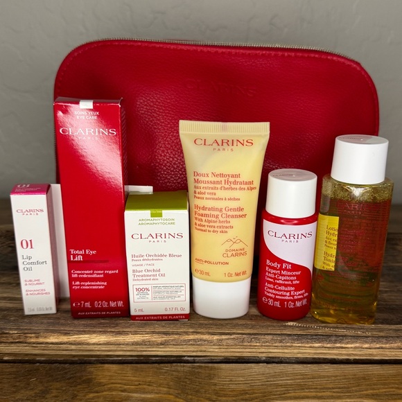 Clarins | Skincare | Clarins Face Lip Body Sample Bundle Wbag Nib ...